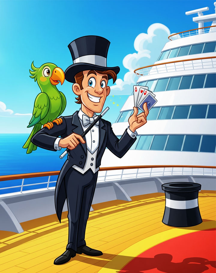 A Magician and His Beloved Parrot. - Wake Up Your Mind