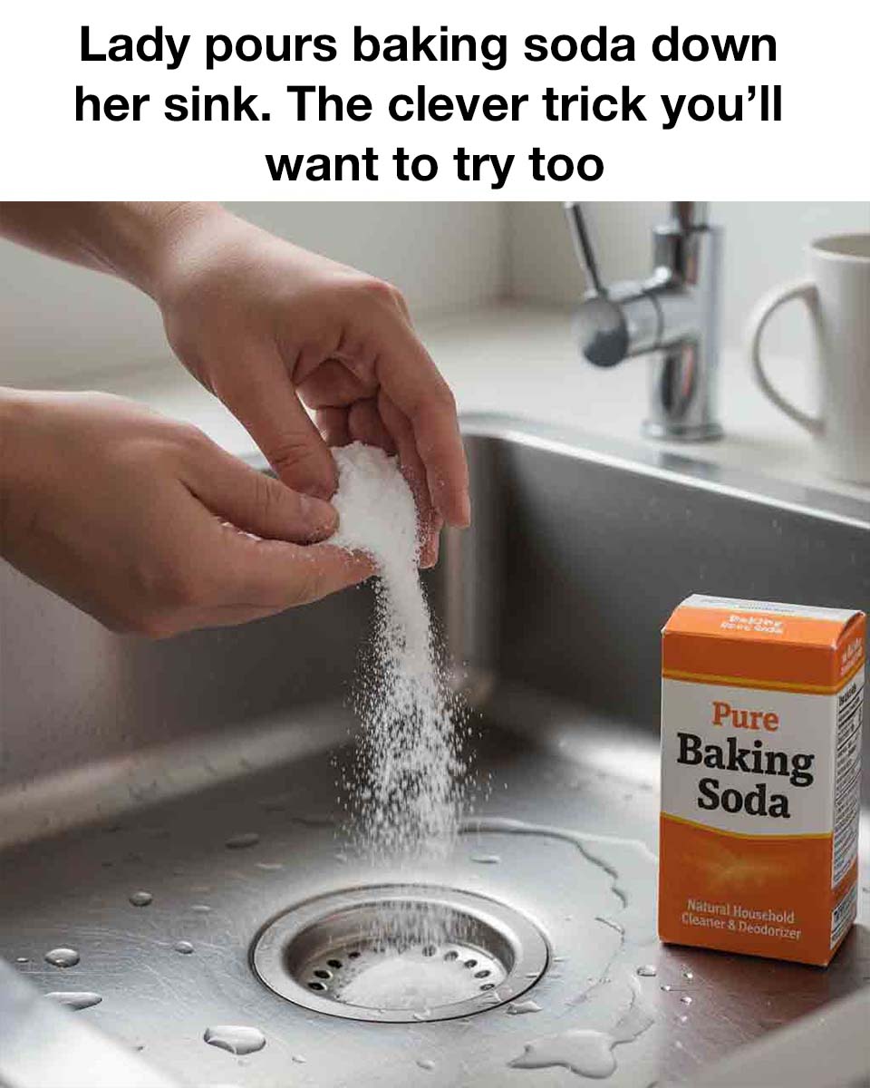 Lady pours baking soda down her sink—the clever trick you’ll want to ...