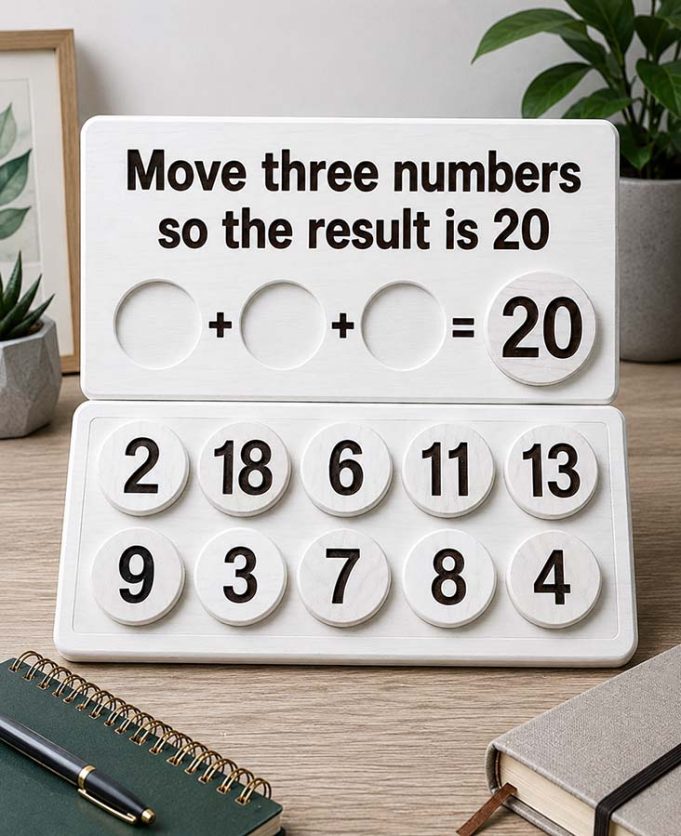 Move Three Numbers to Make 20 – Can You Solve It? - Wake Up Your Mind